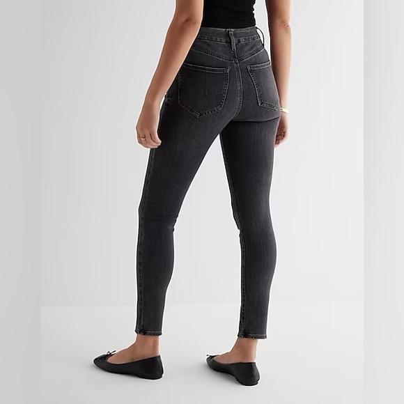 Express | Jeans | Express Washed Black Jeans Womens 6 Stone Wash Skinny ...